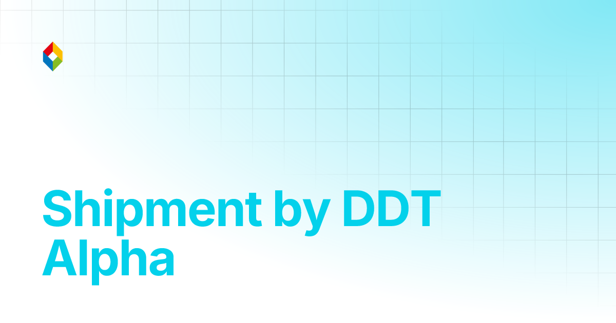 Shipment by DDT Alpha | API Documentation