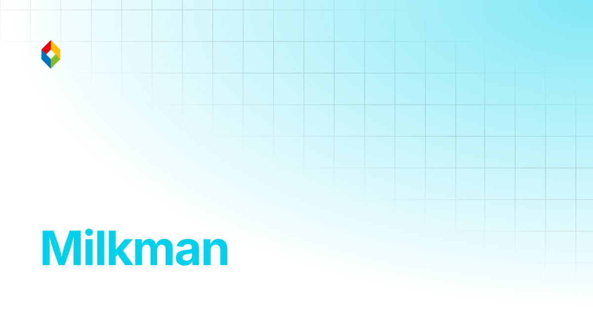 Milkman | API Documentation