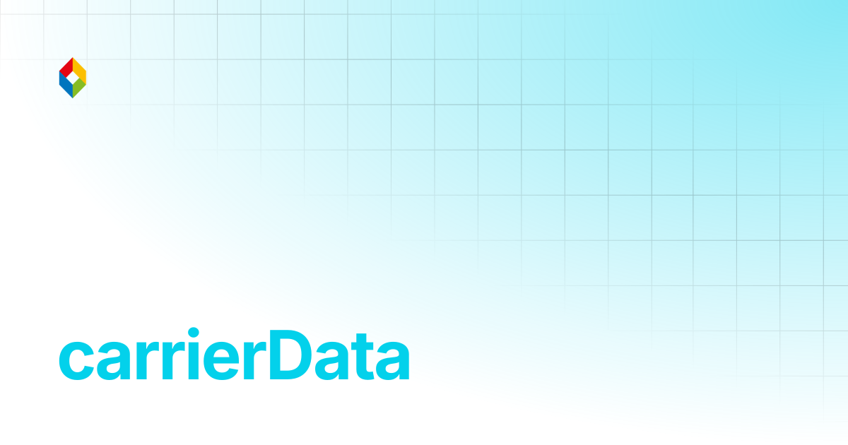 carrierData | API Documentation